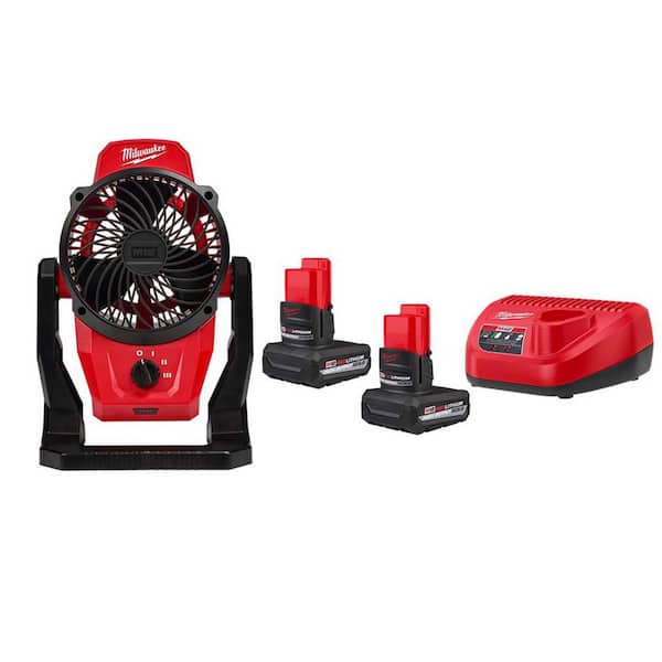 Reviews for Milwaukee M12 12-Volt Lithium-Ion Cordless Jobsite Fan with ...