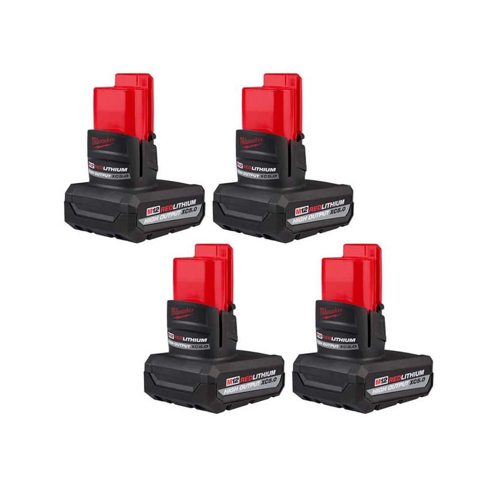 Milwaukee M12 12V Lithium-Ion XC High Output 5 Ah Battery (2-Pack ...
