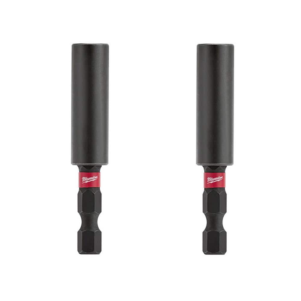 Milwaukee SHOCKWAVE Impact Duty Compact Magnetic Bit Tip Holder (2-Pack ...