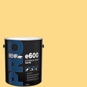 BEHR PRO 1 gal. #P280-4 Surfboard Yellow Low Luster Exterior Paint ...