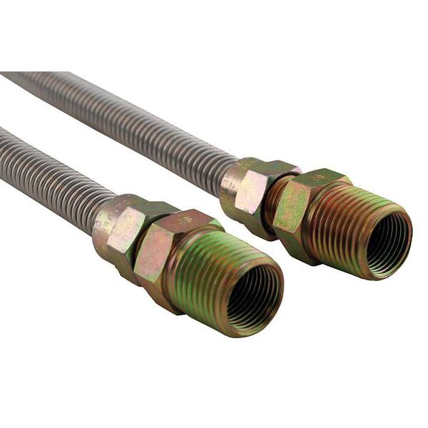JONES STEPHENS 5/8 in. x 3.167 ft. CSST Stainless Steel Tubing G71142 ...