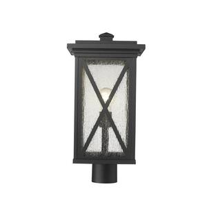 Mesa 1-Light Black 16 in. Aluminum Hardwired Outdoor Weather Resistant ...