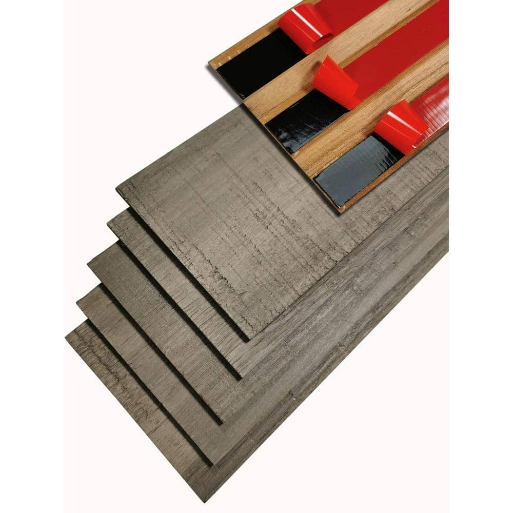 Art3d Gray Peel & Stick Wood Planks for Wall Self-Adhesive Wood Wall ...