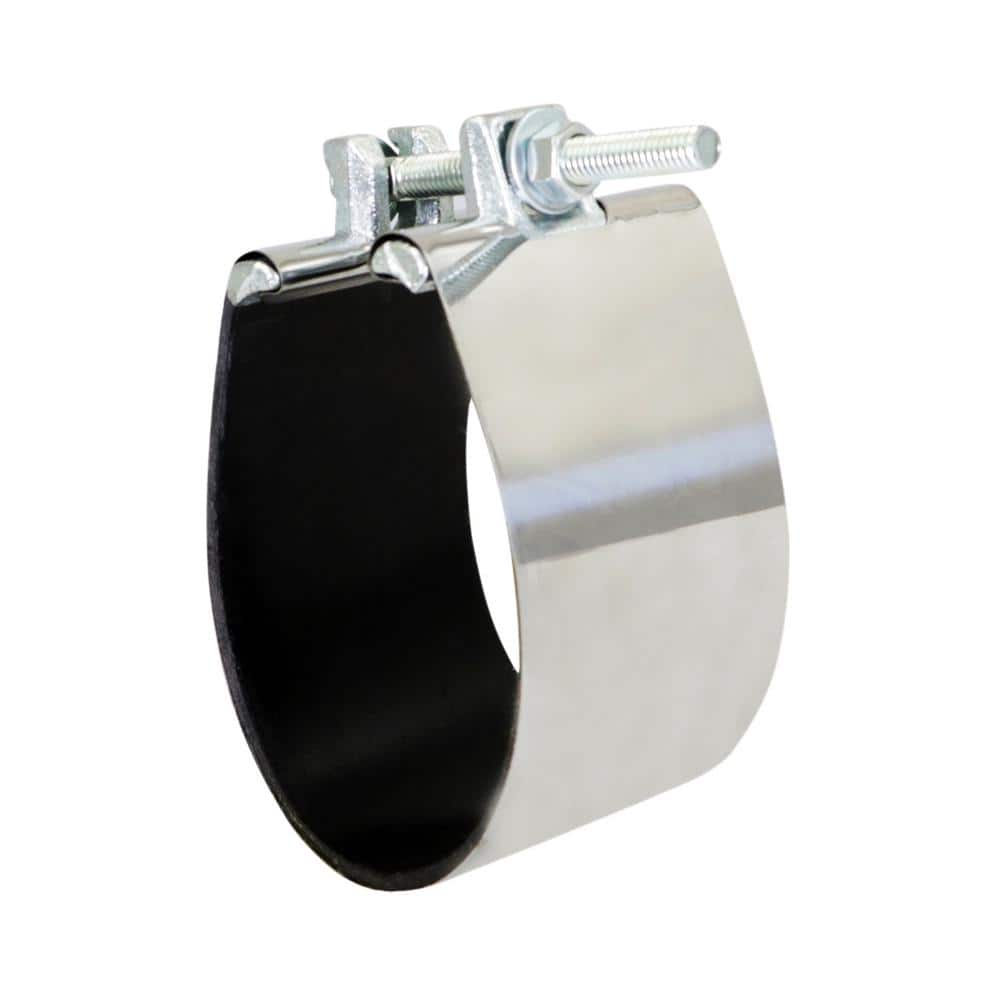 PLUMBFLEX 6 in. x 3 in. L Stainless Steel1-Bolt IPS Pipe Repair Clamp ...