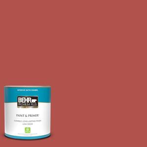 BEHR ULTRA 5 gal. #BIC-48 Fortune Red Extra Durable Flat Interior Paint ...