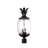 Acclaim Lighting Lanai 3-Light Matte Black Outdoor Post-Mount Light Fixture 7517BK - The Home Depot