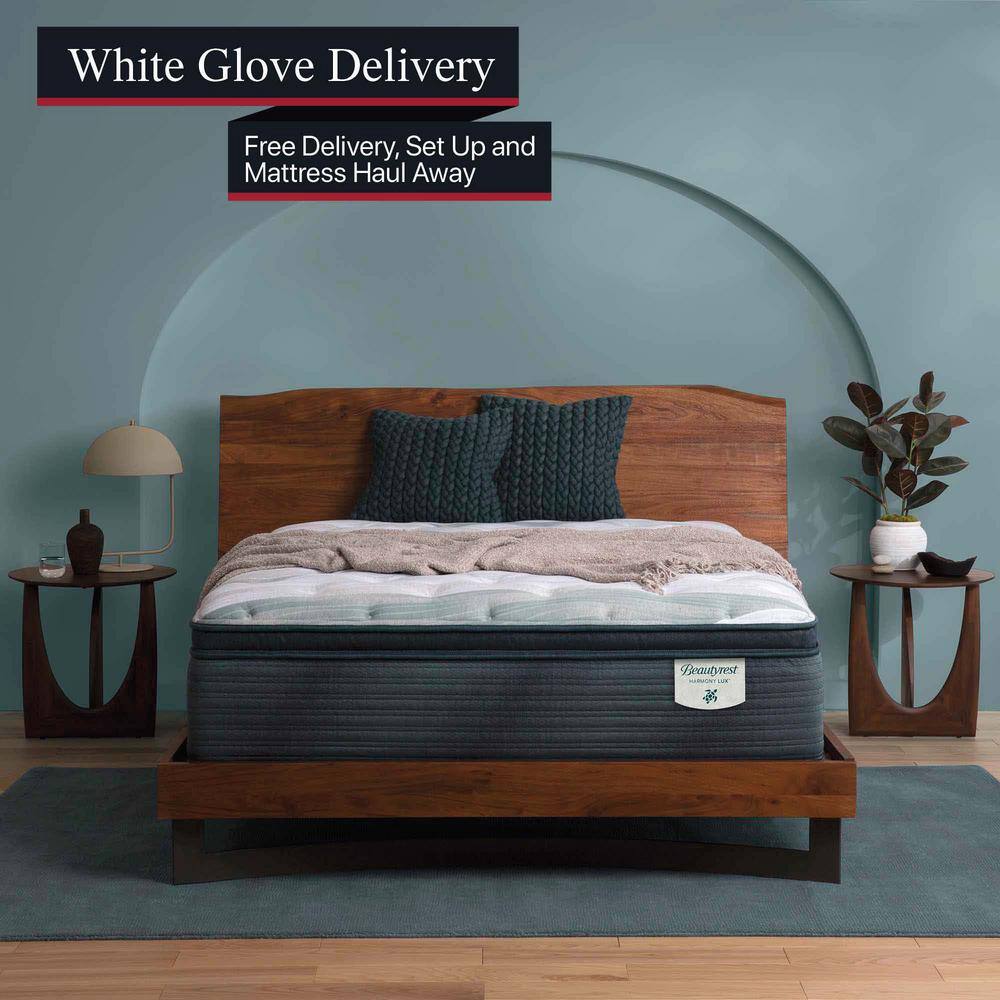 Beautyrest Harmony Lux Anchor Island Queen Medium 14.75 in. Low Profile ...