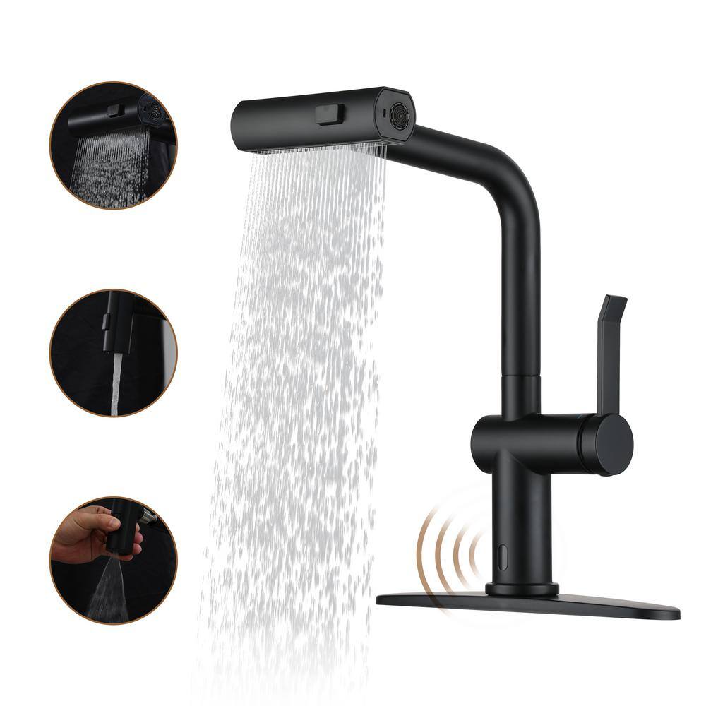 CASAINC Single Handle Touchless Pull Down Sprayer Kitchen Faucet with ...