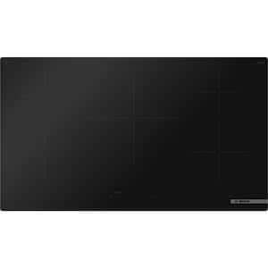 Samsung 36 in. 5 Sync Burner Element Induction Cooktop in Black with ...