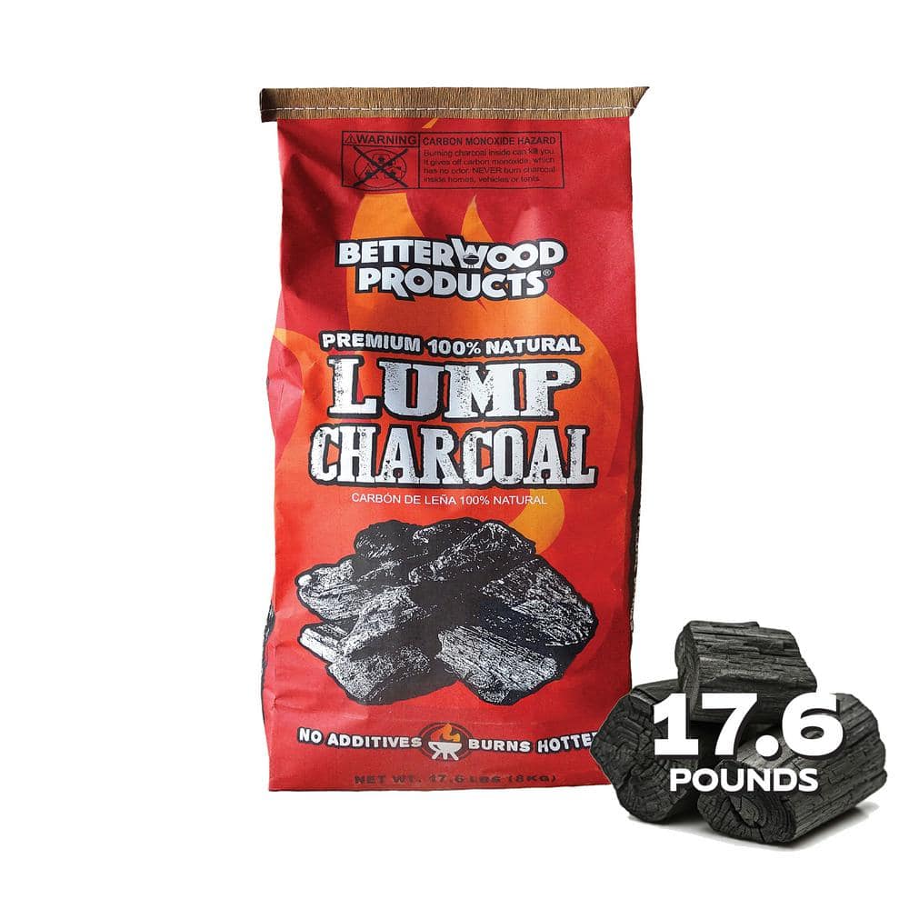 BETTER WOOD PRODUCTS 100% All Natural Hardwood Lump Charcoal Wood ...