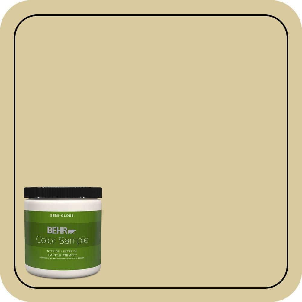 BEHR PREMIUM PLUS 8 oz. #380F-4 Ground Ginger Semi-Gloss Interior ...