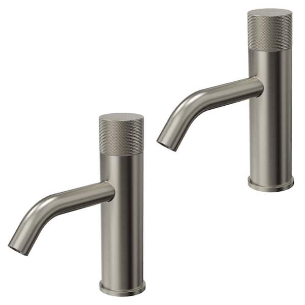 GRANDJOY Waterfall Low-Arc 1-Hole Single Handle Bathroom Sink Faucet in ...