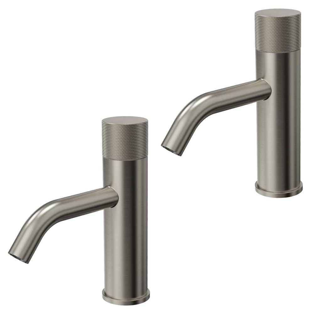 GRANDJOY 7 in. Height Low-Arc Single Handle Single Hole Vessel Sink ...