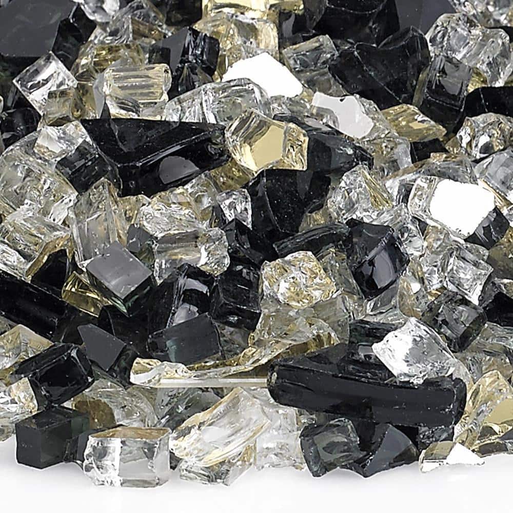 American Fire Glass 1/2 in. Las Vegas Reflective Fire Glass 10 lbs. Bag ...