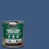 BEHR PREMIUM 1 gal. #M520-7 Admiral Blue Low-Lustre Enamel Interior ...