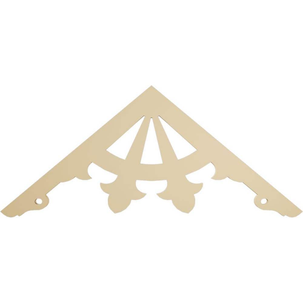 Ekena Millwork 60 in. W x 25 in. H x 1 1/2 in. P (10/12) Pitch Riley ...