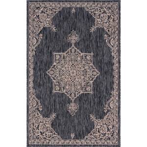 Unique Loom Rust Red Antique 7 ft. x 10 ft. Indoor/Outdoor Area Rug 3145179