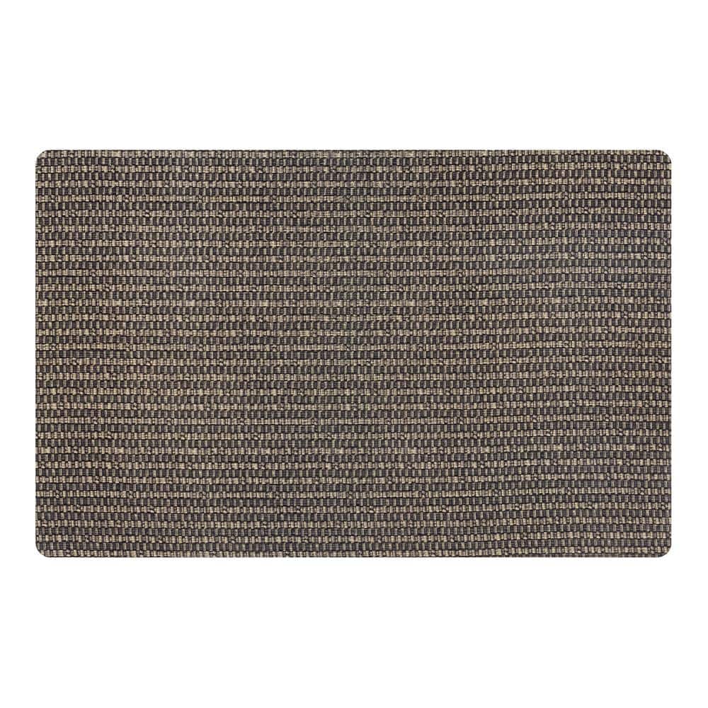 Mohawk Home Textured Stripes Gray 23 in. x 36 in. Indoor Comfort ...