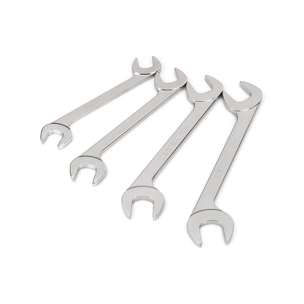 TEKTON 24 mm to 32 mm Angle Head Open End Wrench Set (4-Piece) WAE90201 ...
