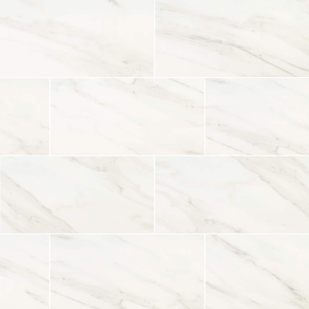 Home Decorators Collection Kolasus White 12 in. x 24 in. Polished ...