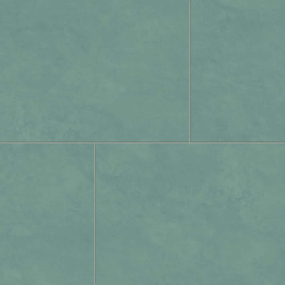 Corso Italia Urban Jade Matte 24 in. x 48 in. Solid Concrete Look ...
