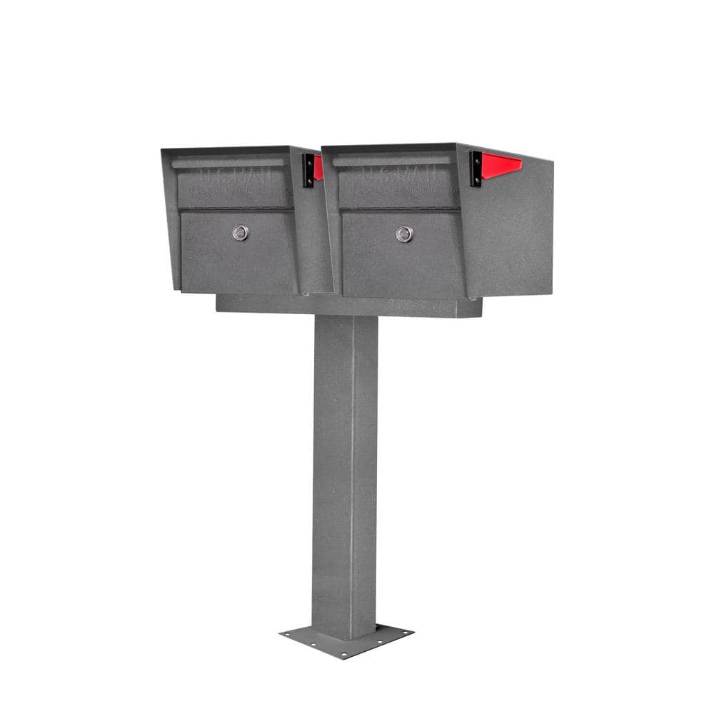 Mail Boss Mail Manager X2 Locking Mailbox Combo Kit with Surface Mount ...