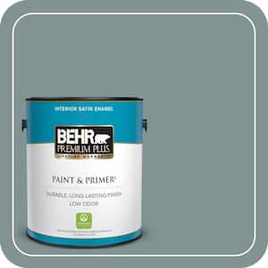 BEHR DYNASTY 1 gal. #QE-53 Raindance Flat Exterior Stain-Blocking Paint ...