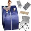 SteamSpa 1-Person Indoor PP Plastic 1050 Watt Portable Infrared Home ...