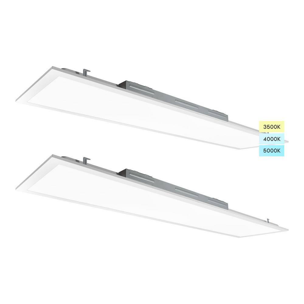 LUXRITE 1 x 4 ft. 3750/4375/5000 Lumen Integrated LED Panel Light 3 ...