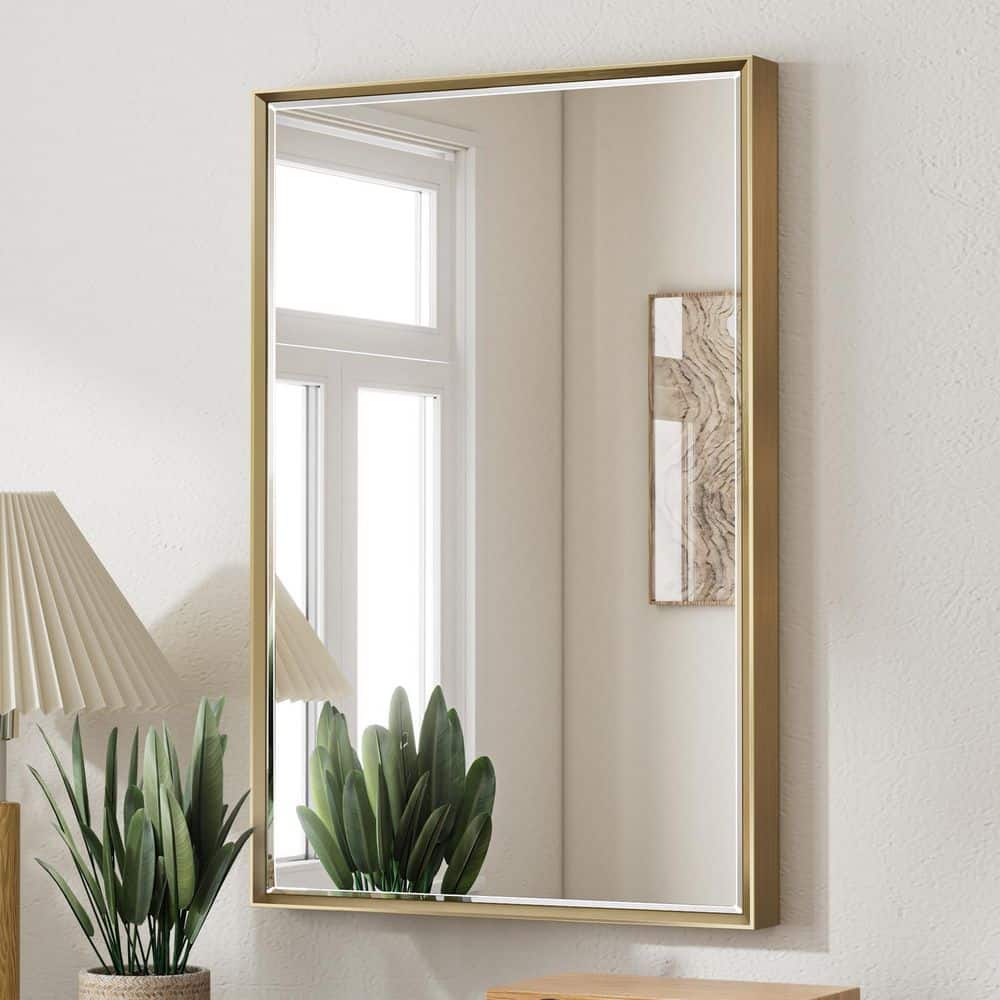 QueenFun QueenFun 24 in. W x 36 in. H Framed Rectangular Beveled Edge ...