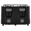 Continental 4-Slice Black Toaster with Cool-Touch Exterior CE-TT029 ...