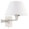 Kira Home Cambridge 13 in. 1-Light Satin Nickel 150-Watt Transitional ...