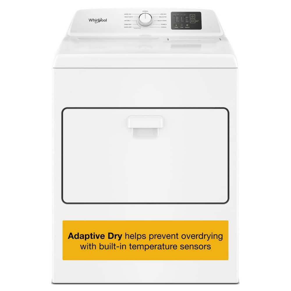 Whirlpool 7.0 cu. ft. Vented Front Load Gas Dryer in White with ...