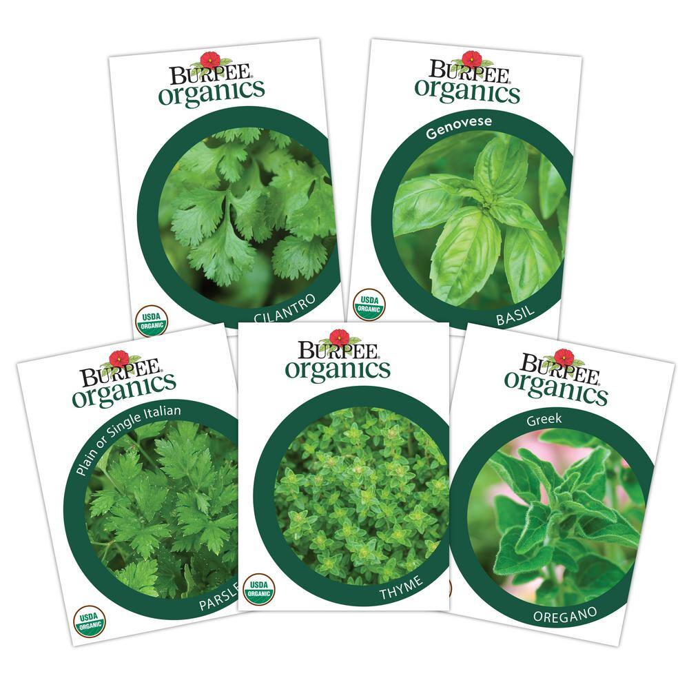 Burpee Organic Herb Seed Collection (5-Pack) 72058 - The Home Depot