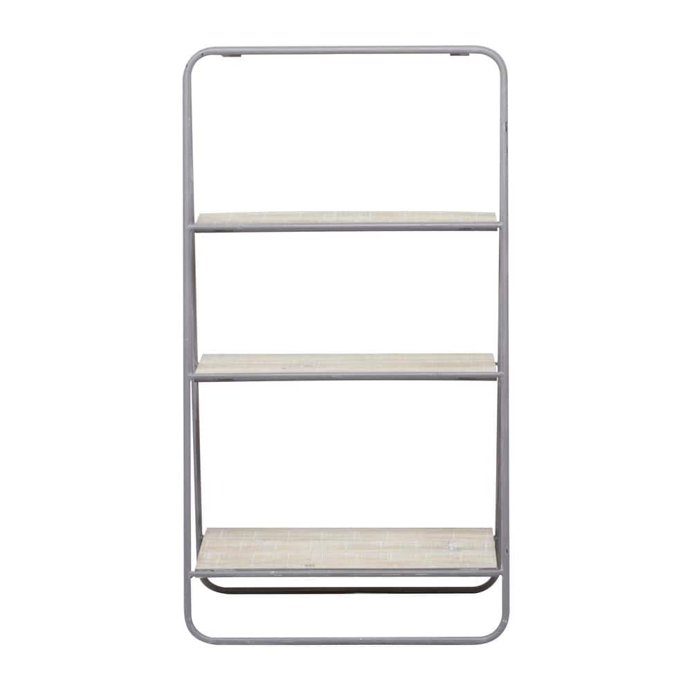Litton Lane 36 in. Grey Metal Industrial Shelving Unit 040309 - The ...
