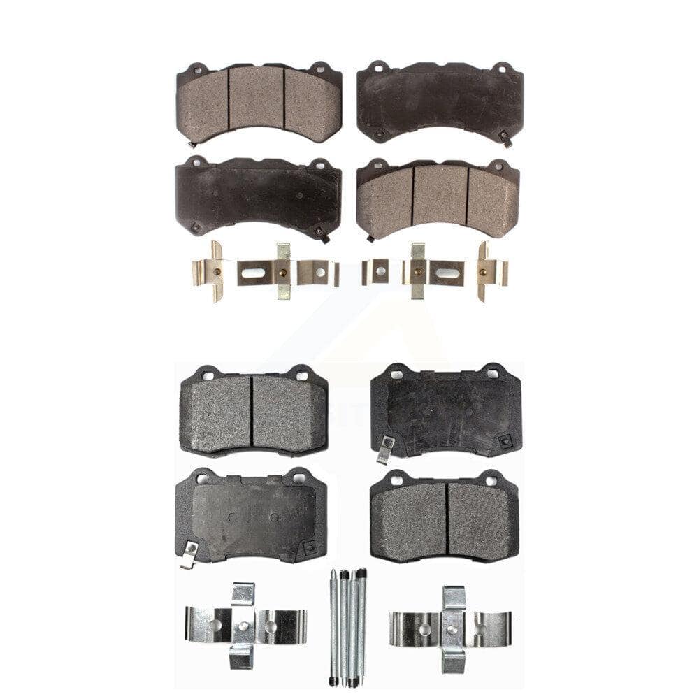 TEC Front Rear Ceramic Brake Pads Kit For Jeep Grand Cherokee Dodge ...