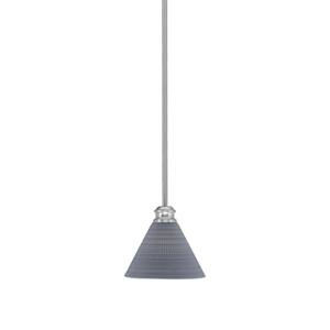 Albany 60-Watt 1-Light Brushed Nickel Pendant Mini Pendant Light Gray ...