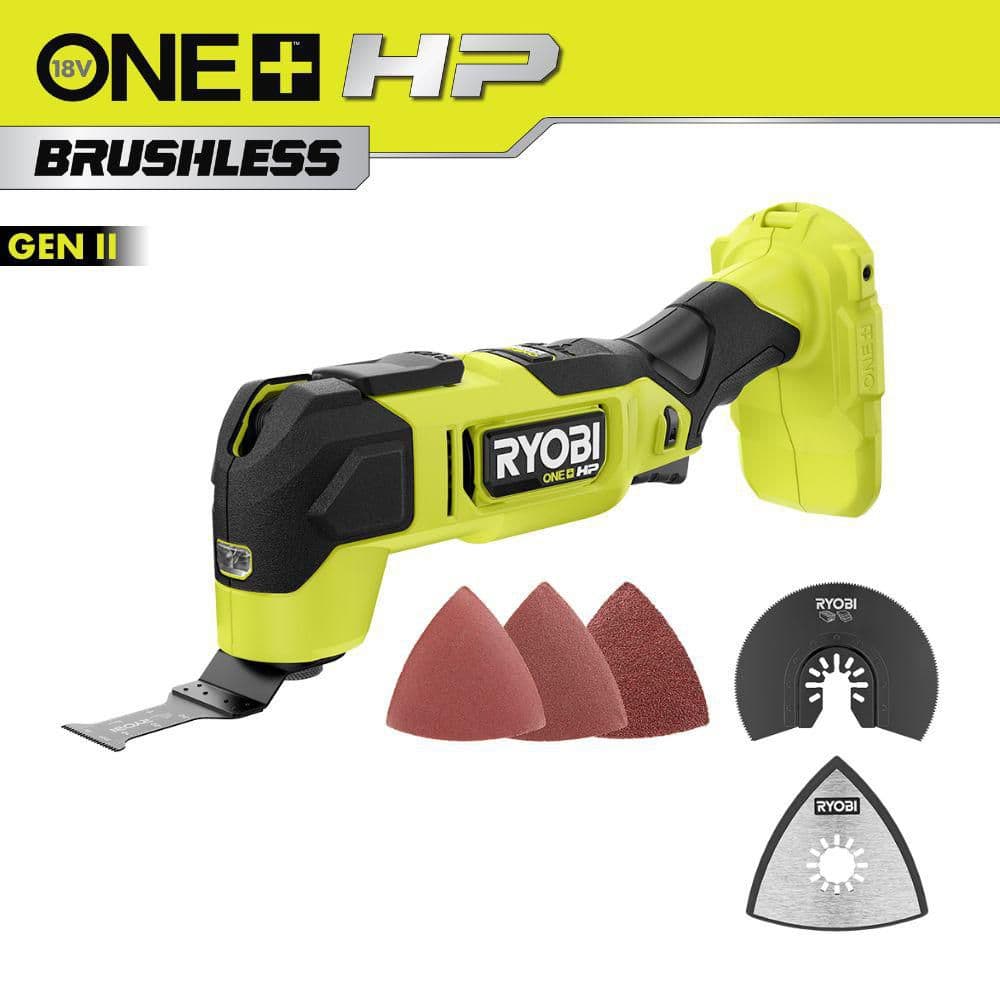 RYOBI ONE+ HP 18V Brushless Cordless Oscillating Multi-Tool (Tool Only ...