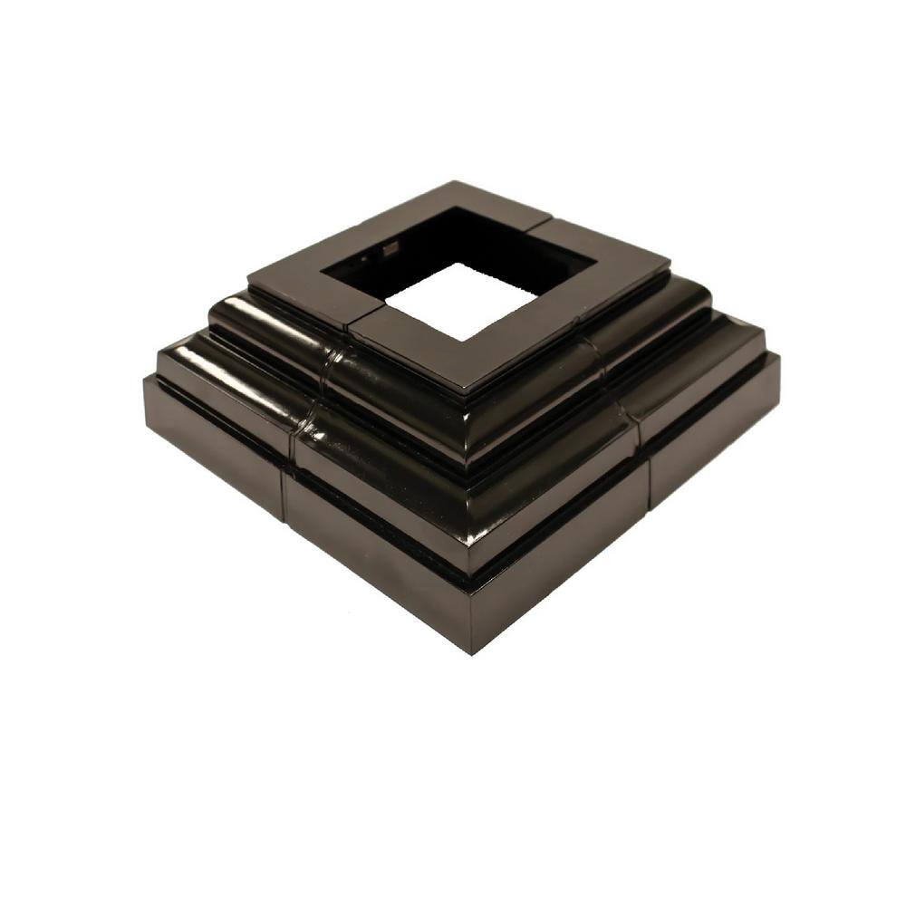 NUVO IRON Adjustable Decorative Post Plate Cover from 2 in. To 3-1/2 in ...