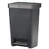 Rubbermaid 12.4G Premier Series III Step-On Trash Can with Stainless ...