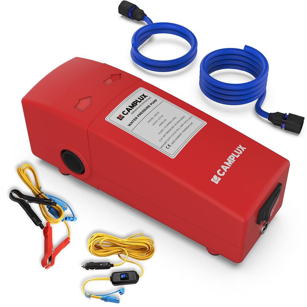 CAMPLUX 1.6 GPM 12-Volt Water Pump Kit with Safety Switch, Water Hoses ...