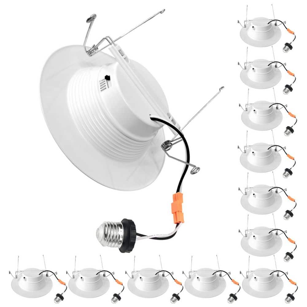 KOAOEIRS 6 in. Integrated LED Recessed Retrofit Light Trim with ...