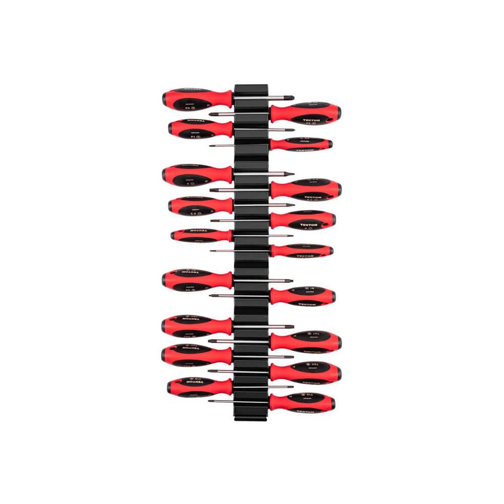 TEKTON Phillips, Slotted, Torx, Square Screwdriver Set with Modular ...