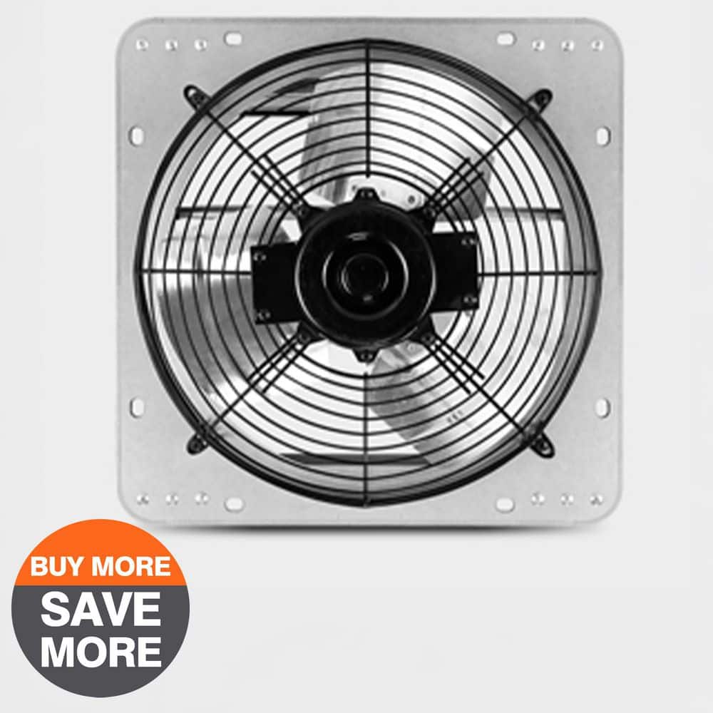 Edendirect 12 in. High Velocity Silver Indoor/Outdoor Wall Mount Fan ...