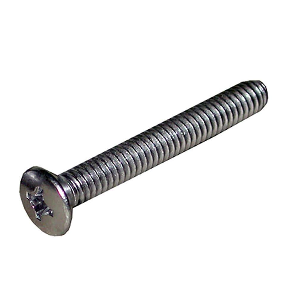 JONES STEPHENS 1/4 in. x 2 in. Bath Overflow Faceplate Screw in Chrome ...