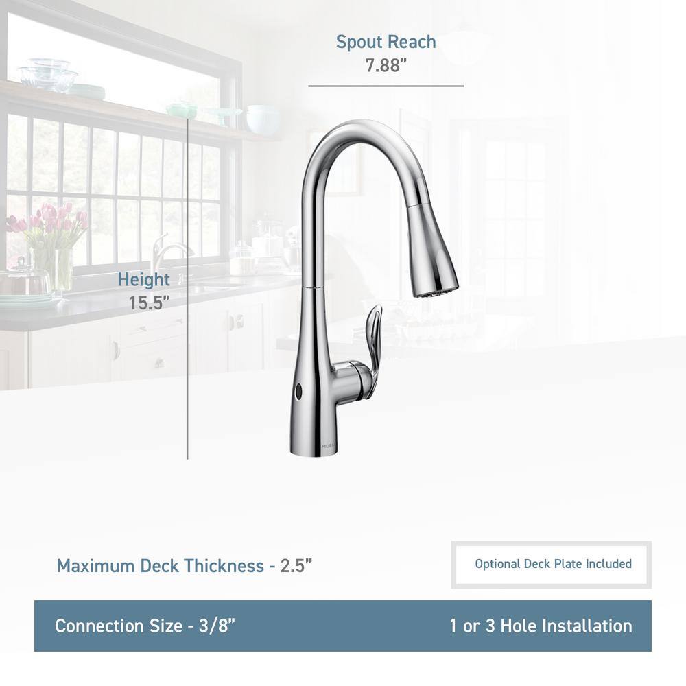 Buy Arbor Touchless Single-Handle Pull-Down Sprayer Kitchen Faucet with ...