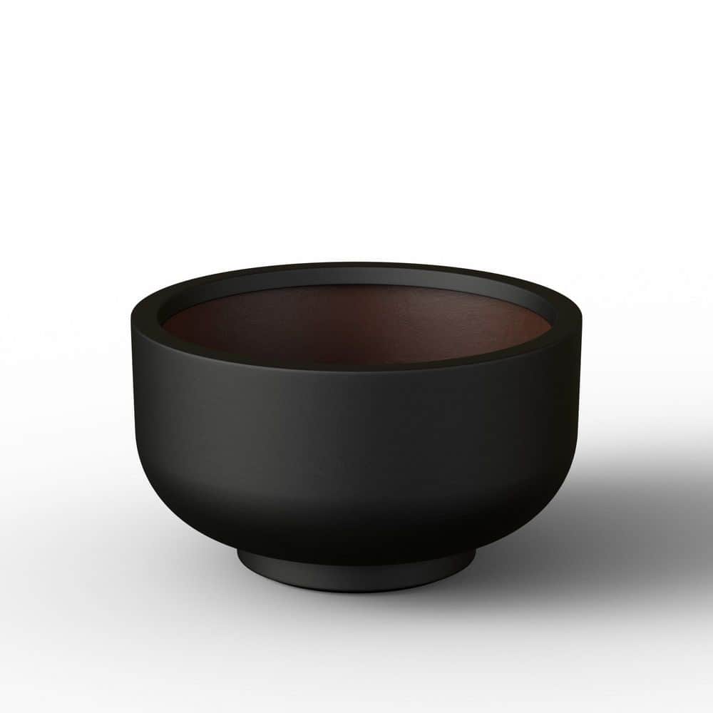 Sapcrete 14 in. Medium Charcoal Black (Premium Inner) Concrete Round ...