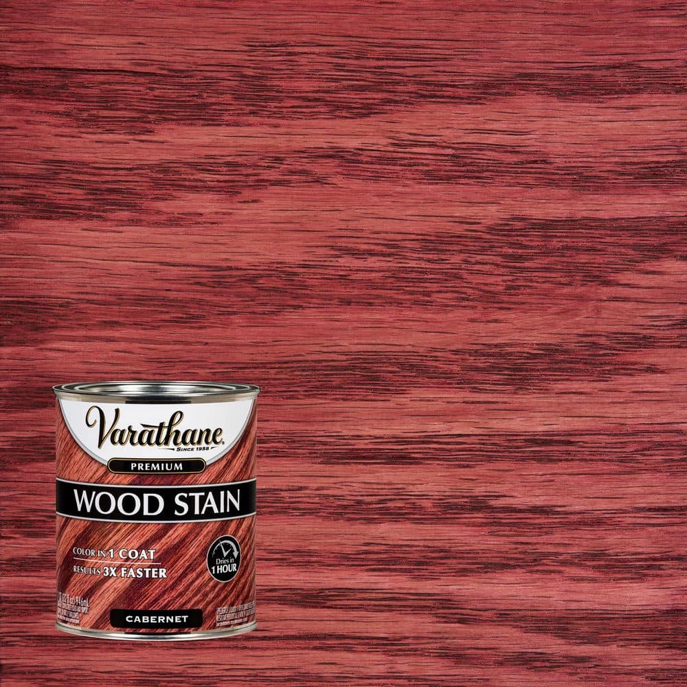 Varathane 1 qt. Cabernet Premium Fast Dry Interior Wood Stain (2-Pack ...