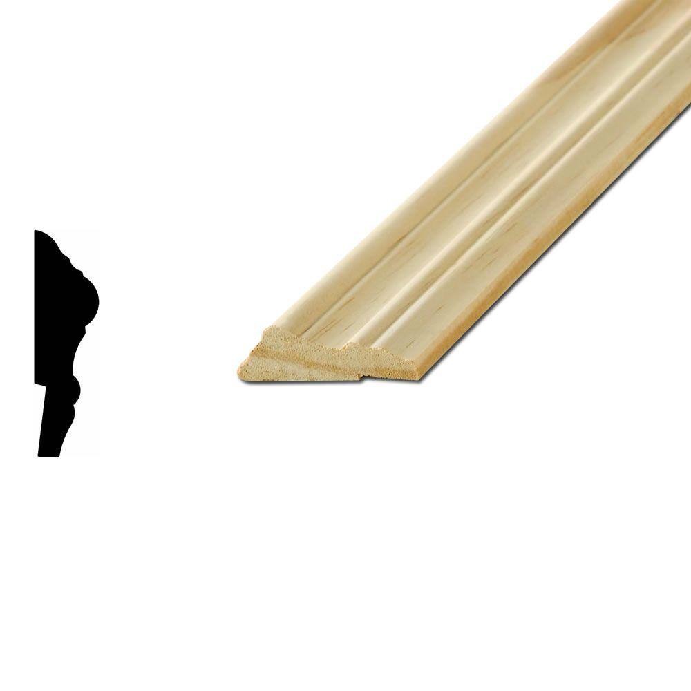 American Wood Moulding WM391 11/16 in. x 2-5/8 in. Pine Chair Rail ...