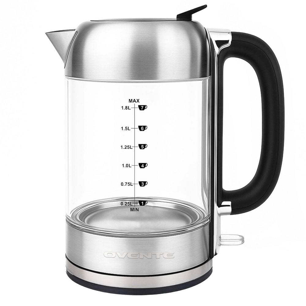 OVENTE Electric Kettle 1. 8L Borosilicate Glass, 1500W Instant Water ...